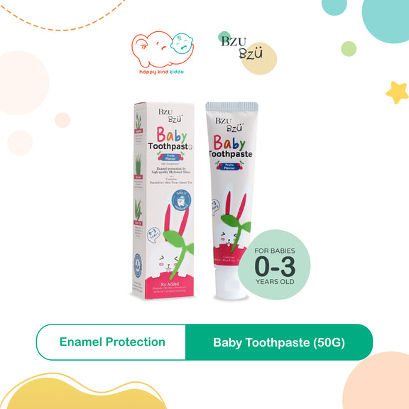 Bzu Bzu Baby Toothpaste (50g) – Happy Kind Kiddo SG